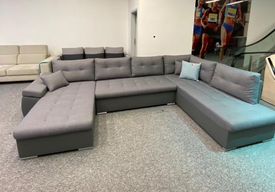 NAOMI veľká rohová sedačka do U s rozkladacou funkciou